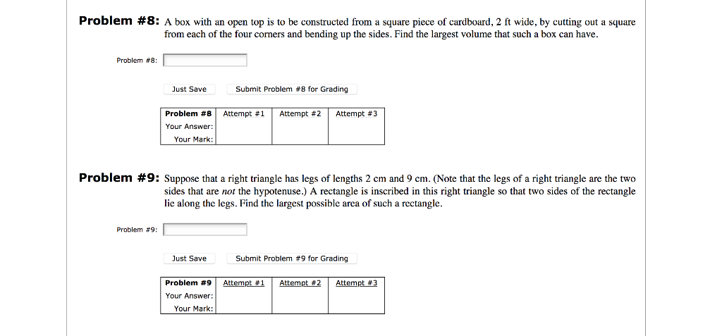 Solved Problem #8: A box with an open top is to be | Chegg.com