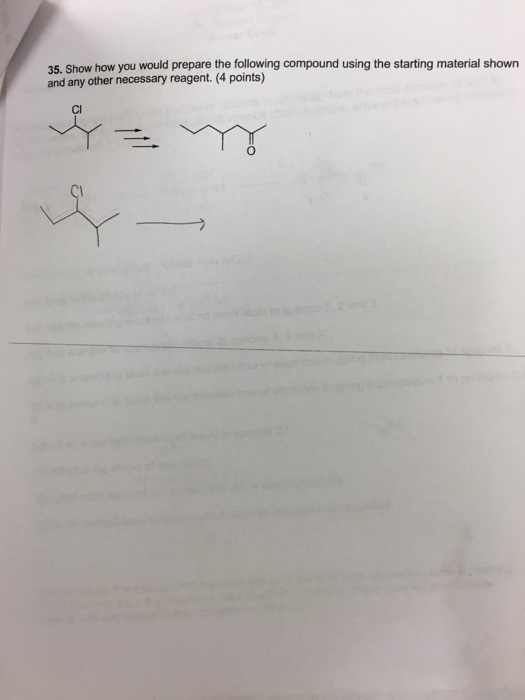 Solved Show how you would prepare the following compound | Chegg.com