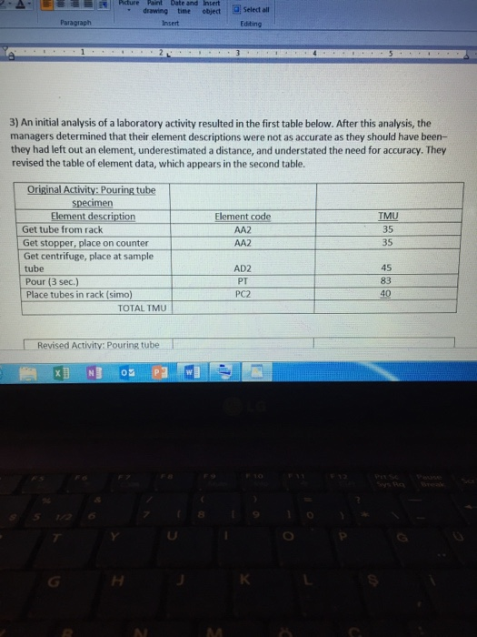 drawing time object a, Select all Insert Edting 3) An | Chegg.com