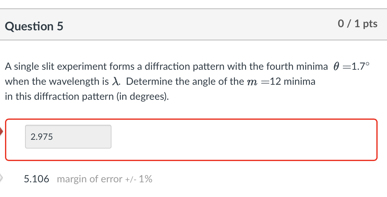 Solved A single slit experiment forms a diffraction pattern | Chegg.com