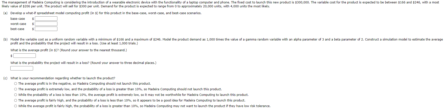 Solved The management of Madeira Computing is considering | Chegg.com