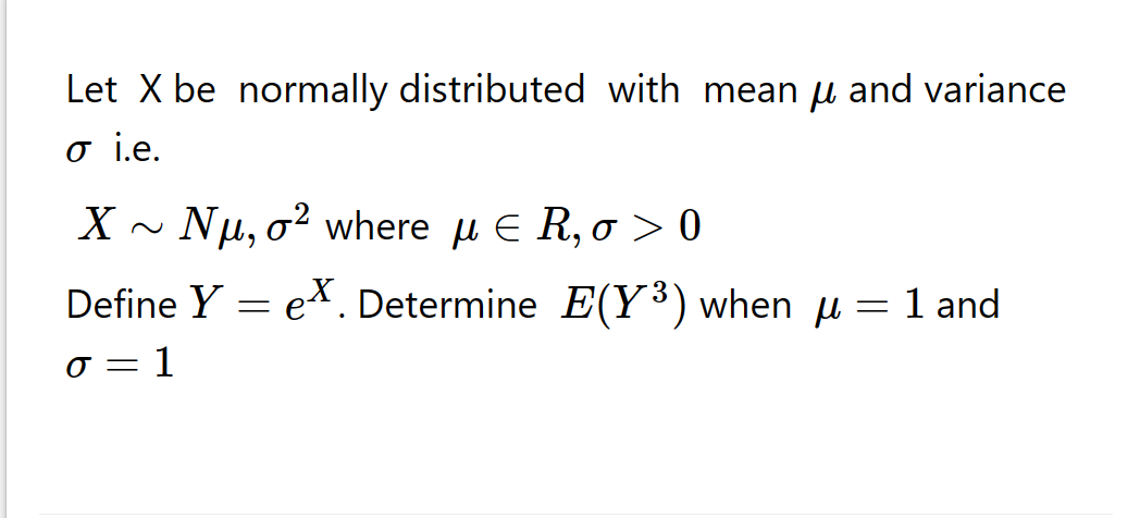 Solved Let X be normally distributed with mean μμ and | Chegg.com