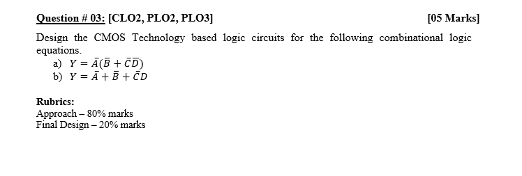 Solved please solve as soon as possible Question # 03: | Chegg.com