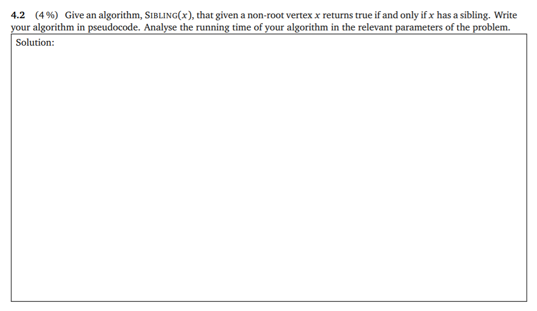 This exercise is about rooted binary trees. Each node | Chegg.com