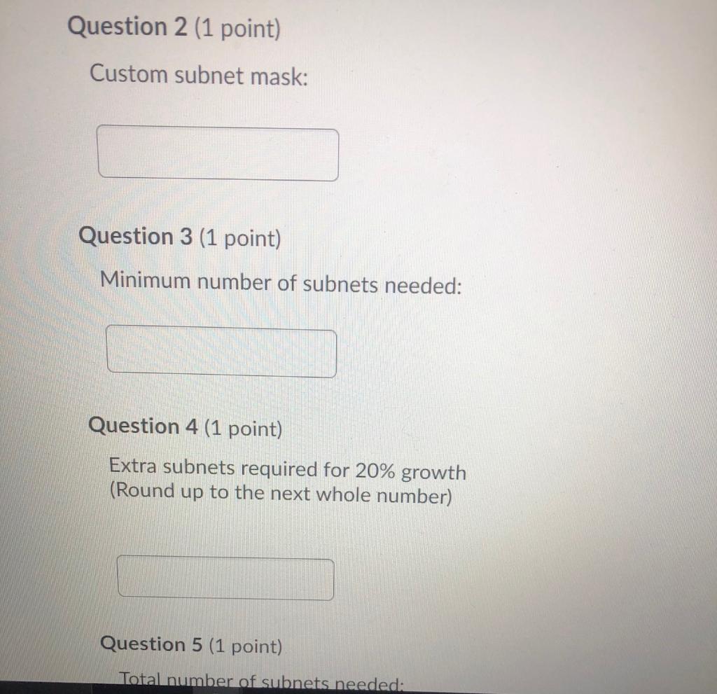 Practical Subnetting 6 Based On The Information In