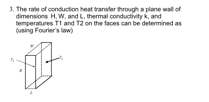 Solved 3. The rate of conduction heat transfer through a | Chegg.com
