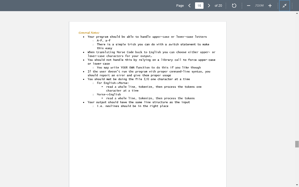 Solved Page 12 > of 20 ZOOM + Part 3 - Programming | Chegg.com