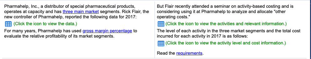 Solved Pharmahelp, Inc., a distributor of special | Chegg.com