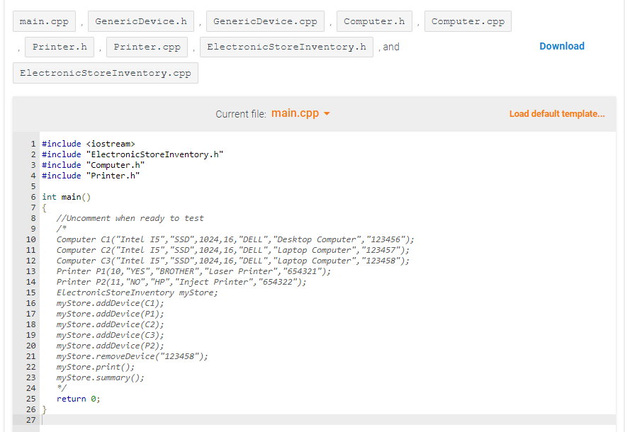 Solved For this question, you will use Polymorphism to | Chegg.com