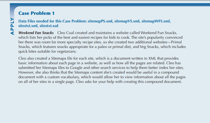 Case Problem 1 Data Files needed for this Case | Chegg.com