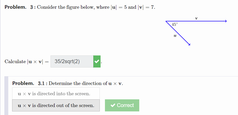 Solved Problem. 3: Consider the figure below, where ſu 5 and | Chegg.com