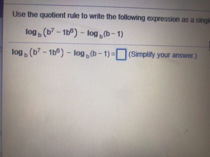 Solved Use the quotient rule to write the following | Chegg.com