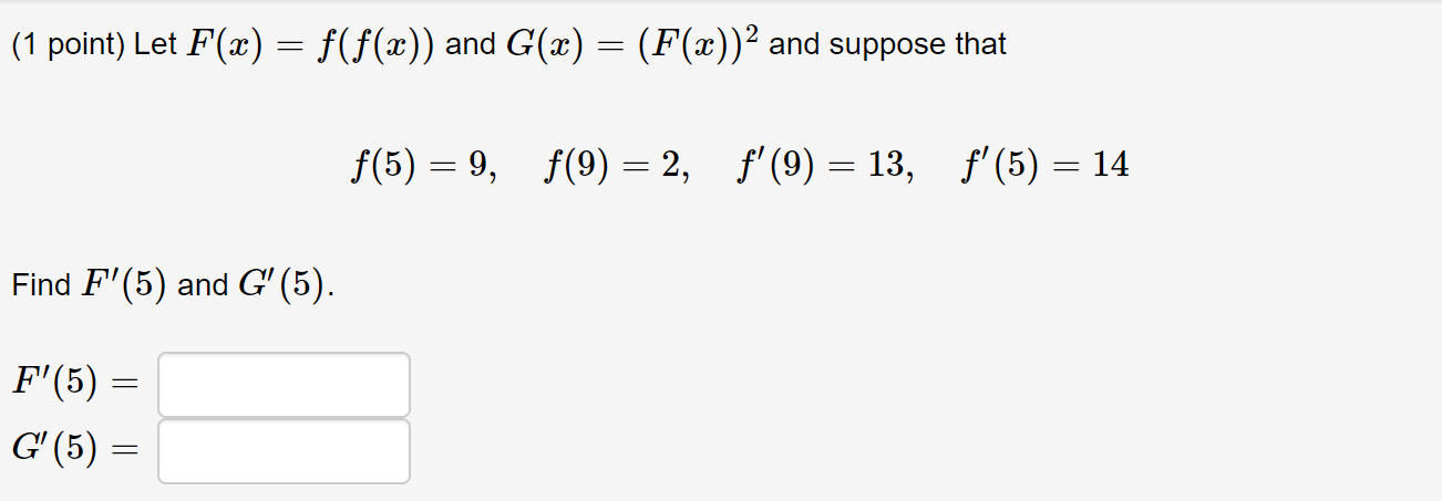 Solved Let F(x)=f(f(x))F(x)=f(f(x)) and | Chegg.com