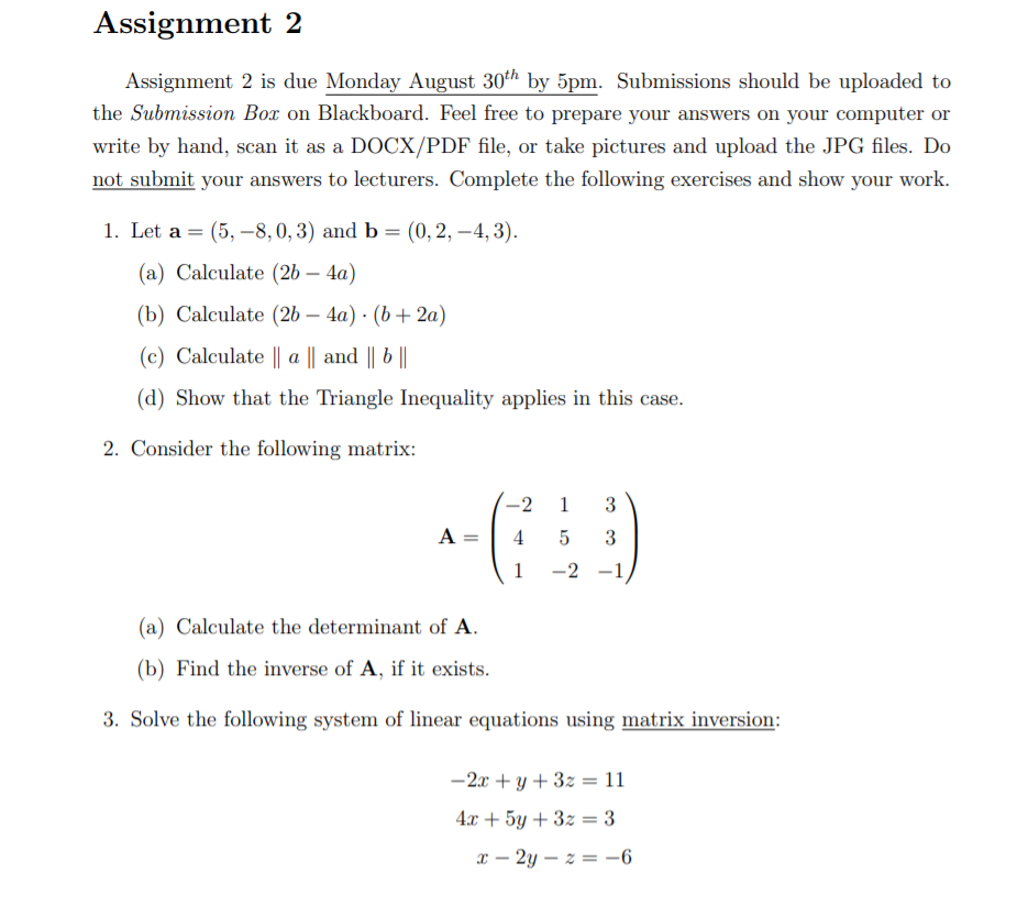 Solved Assignment 2 Assignment 2 Is Due Monday August 30th 9145