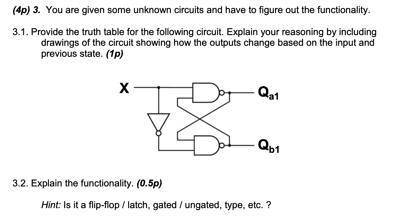 Solved (4p) 3. You are given some unknown circuits and have | Chegg.com
