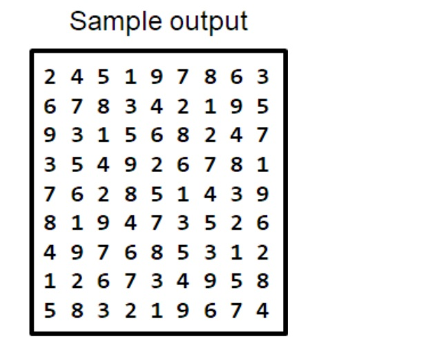 Solved Sudoku board is given as 9x9 integer matrix Write a | Chegg.com