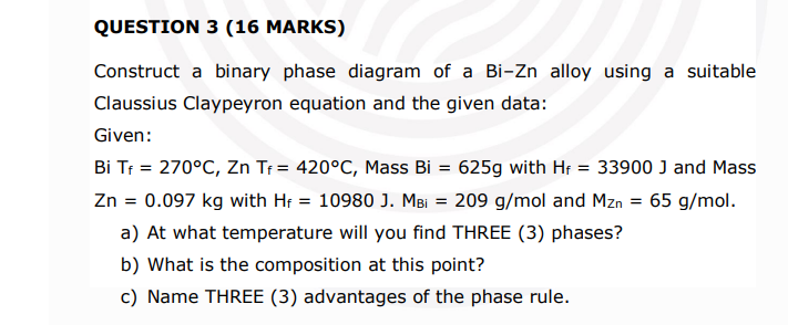 Solved QUESTION 3 (16 MARKS) Construct a binary phase | Chegg.com