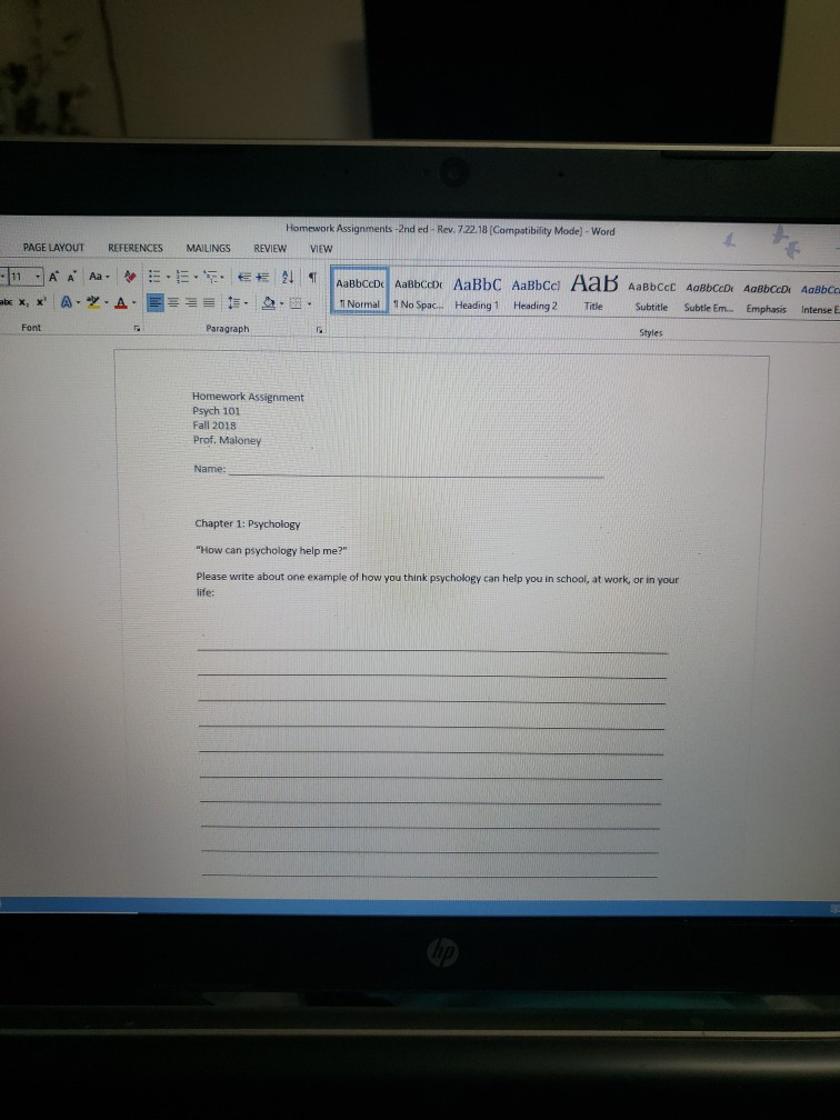 Solved Homework Assignments-2nd ed - Rev. 7.22.18 | Chegg.com