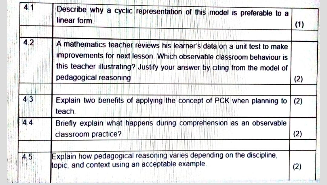 4.6. A mathematics teacher asks her learners | Chegg.com