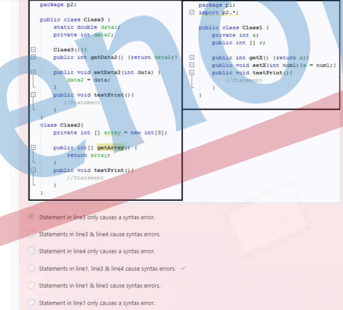 Solved When placing the following code segment in the method | Chegg.com