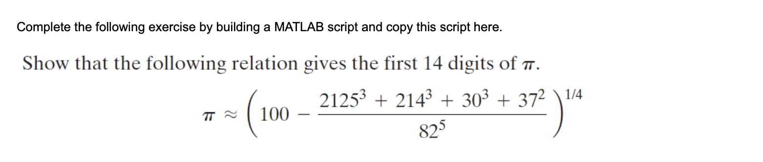 Solved Complete the following exercise by building a MATLAB | Chegg.com
