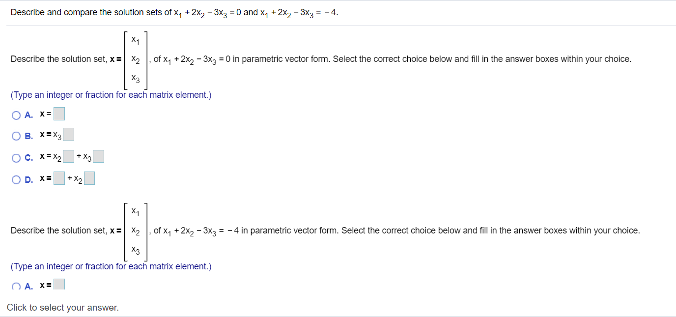 Solved Describe and compare the solution sets of xy + | Chegg.com