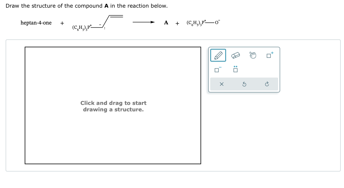 Draw the structure of the compound A ﻿in the reaction | Chegg.com