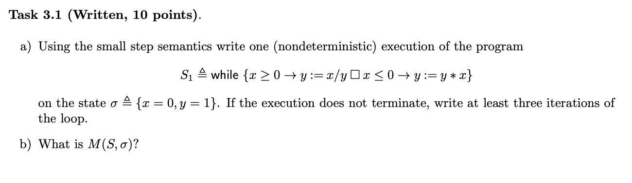 Solved Using The Small Step Semantics Write One