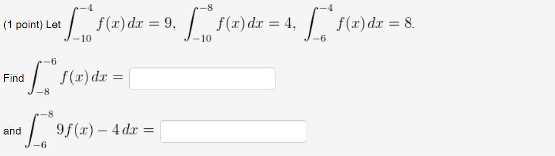 Solved (1 ﻿point) ﻿Let | Chegg.com