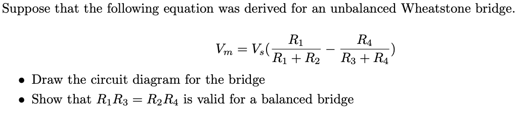Solved Suppose that the following equation was derived for | Chegg.com