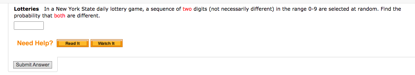 Solved Lotteries in a New York State daily lottery game, a | Chegg.com