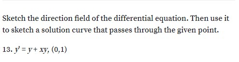 Solved Sketch the direction field of the differential | Chegg.com
