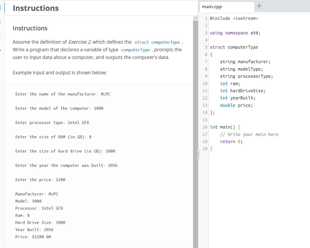 Solved Instructions main.cpp ^| 1 #include | Chegg.com Solved Instructions main.cpp ^| 1 #include | Chegg.com