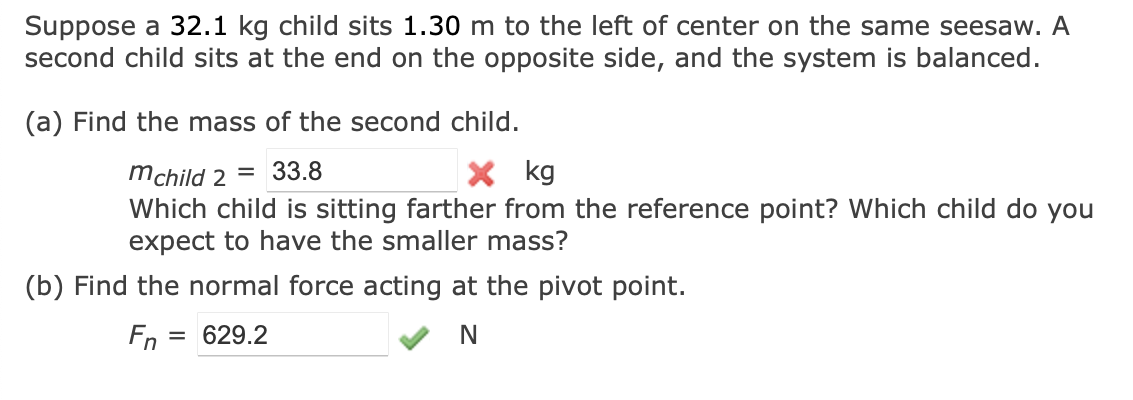 Solved Example 8.3 Balancing Act Goal Apply the conditions | Chegg.com
