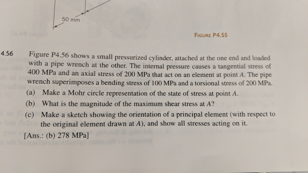 Solved Draw a 3D and 2D stress tensor representation for | Chegg.com