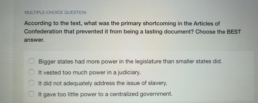 Solved MULTIPLE-CHOICE QUESTION According to the text, what | Chegg.com