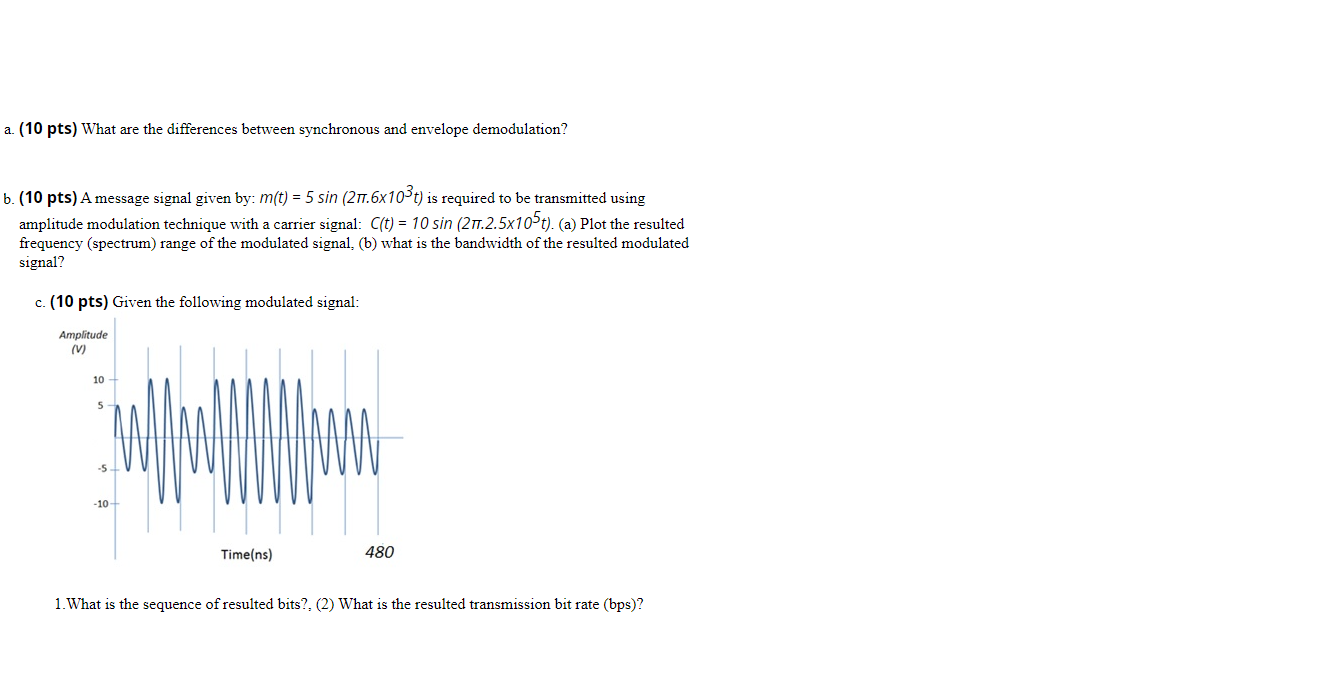 Solved a. (10 pts) What are the differences between | Chegg.com