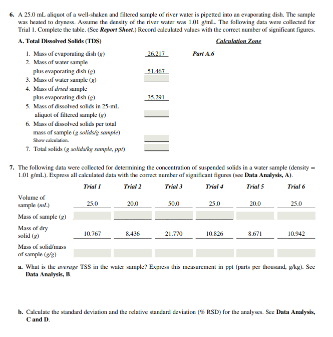 Solved Experiment 3 Prelaborafory Assignment Water Analysis: | Chegg.com