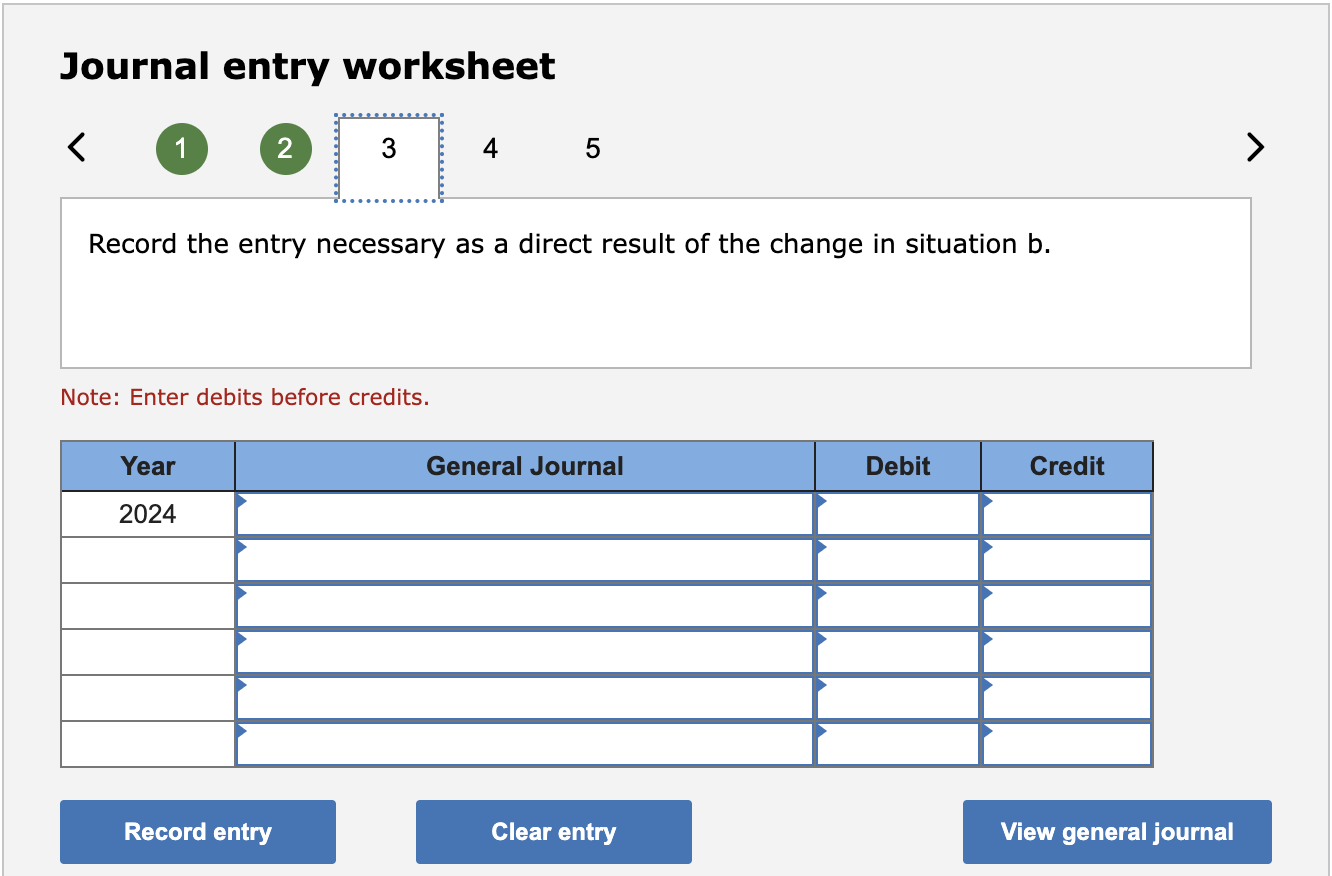 Solved Journal entry worksheet Record the adjusting entry | Chegg.com