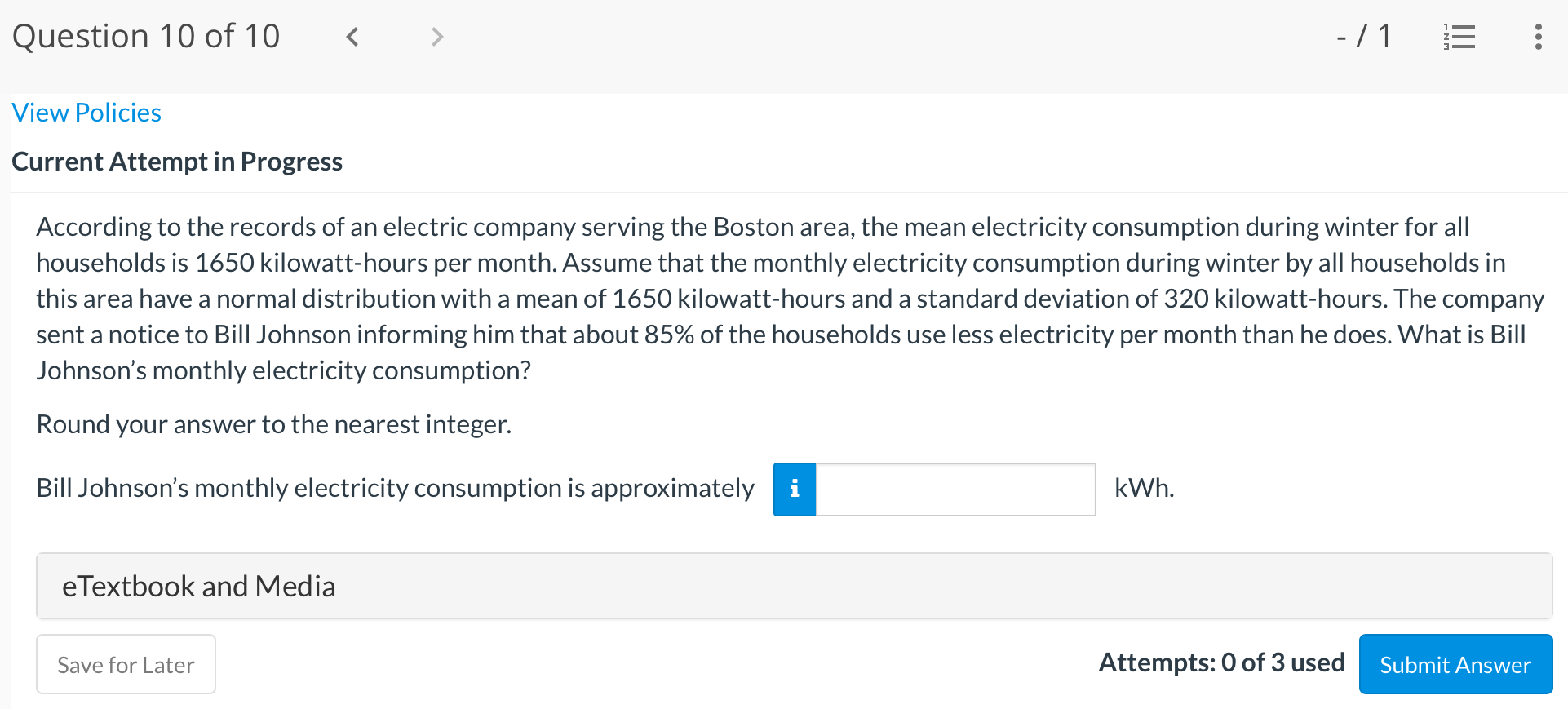 Solved Question 10 of 10 > - 71 : View Policies Current | Chegg.com