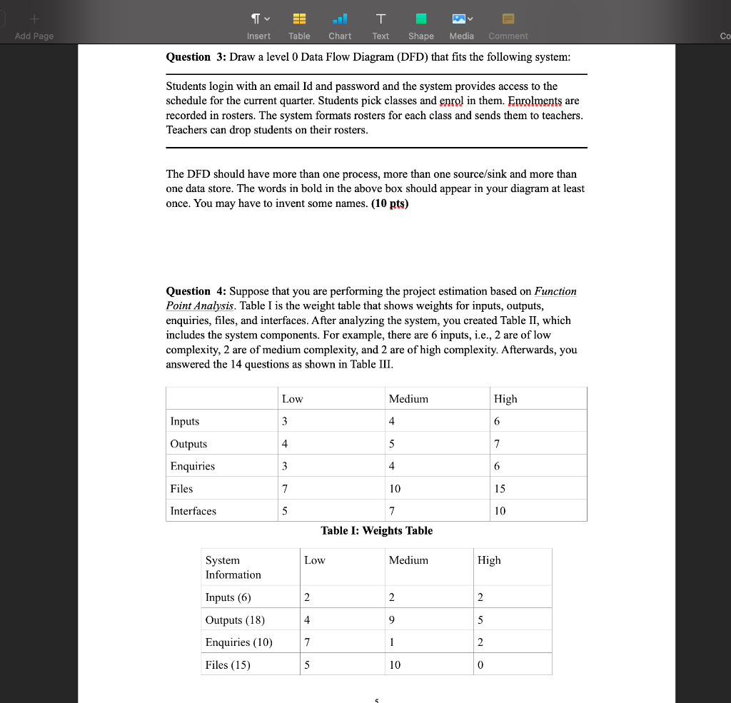 Solved T T Text Add Page Insert Table Chart Shape Media | Chegg.com