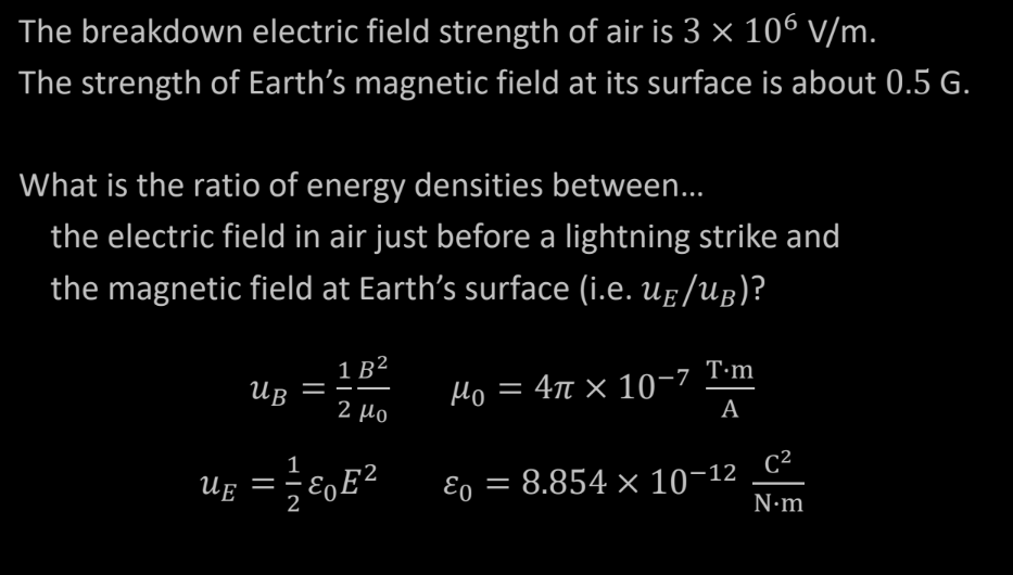 Solved The breakdown electric field strength of air is 3×106 | Chegg.com