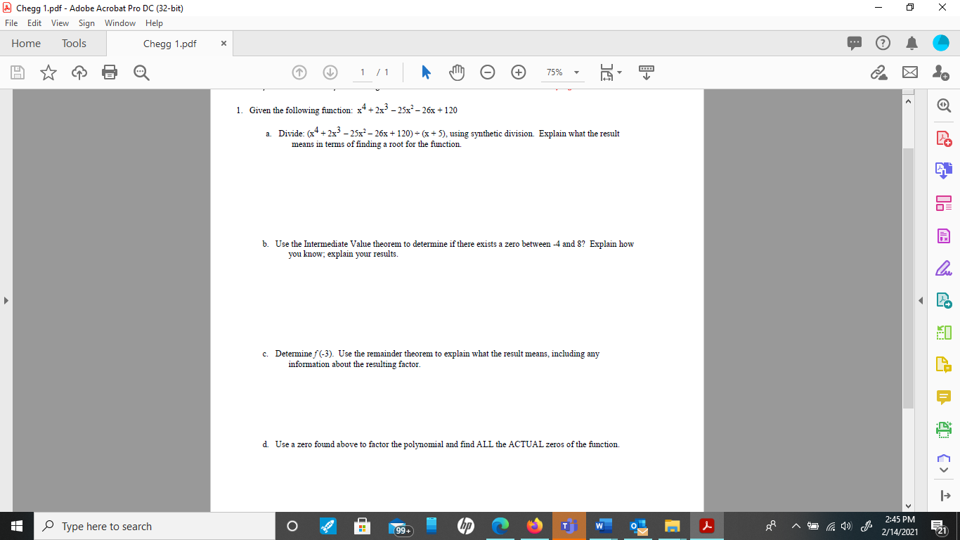 Solved - х Chegg 1.pdf - Adobe Acrobat Pro DC (32-bit) File | Chegg.com