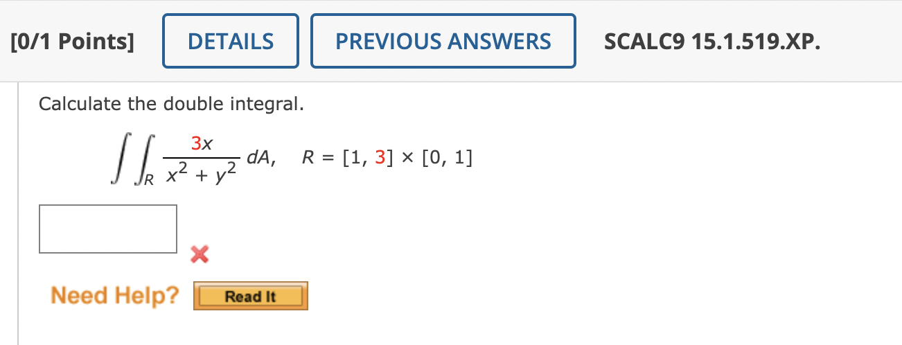 Solved Calculate the double integral. | Chegg.com