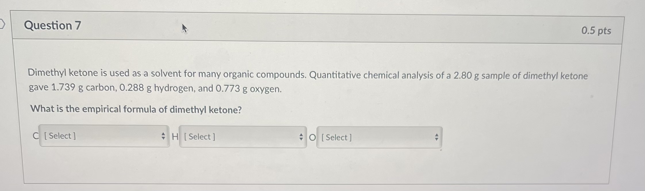 Solved Dimethyl ketone is used as a solvent for many organic | Chegg.com
