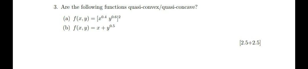 Solved 3. Are the following functions | Chegg.com