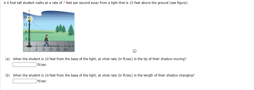 Solved (a) When the student is 10 feet from the base of the | Chegg.com
