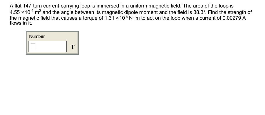 Solved A flat 147-turn current-carrying loop is immersed in | Chegg.com