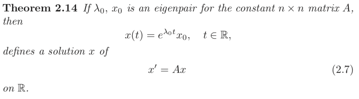 Solved 2.23 (Complex Eigenvalues) Using Theorem 2.14, solve | Chegg.com