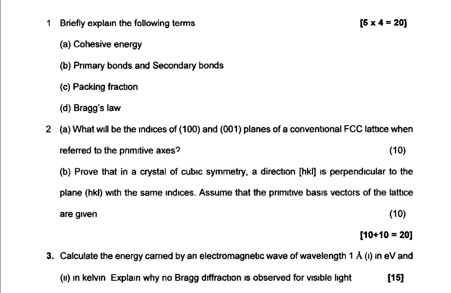 Solved 1 Briefly explain the following terms [5×4=20] (a) | Chegg.com